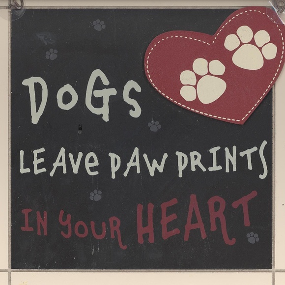 Target | Accents | Dogs Leave Paw Prints In Your Heart Wall Plaque ...